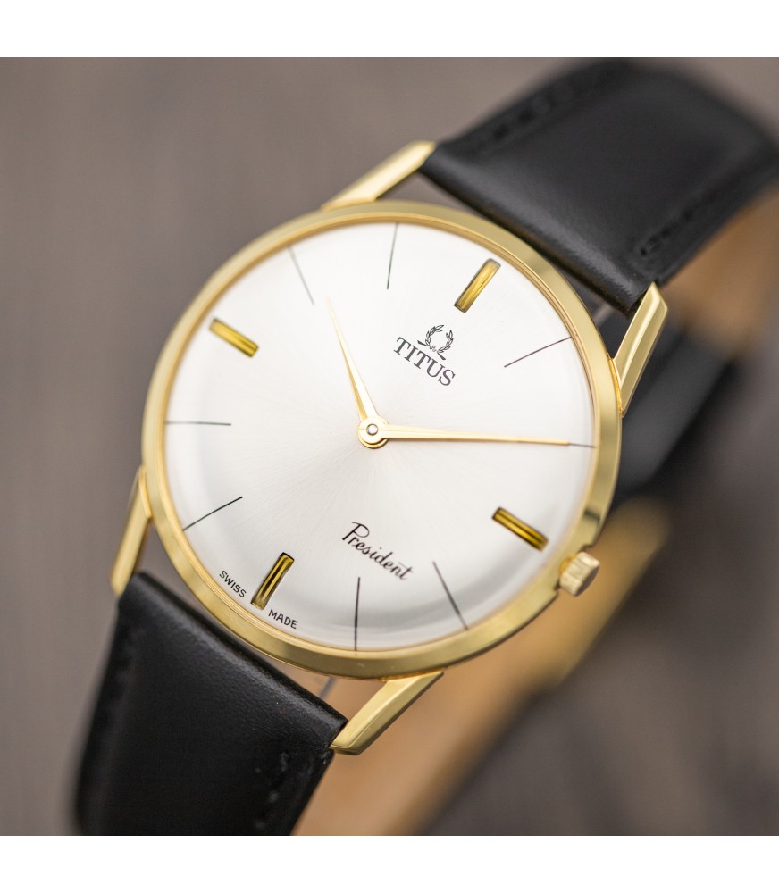 Titus President - Vintage Swiss Made Men's Dress Watch - Ref. 6051
