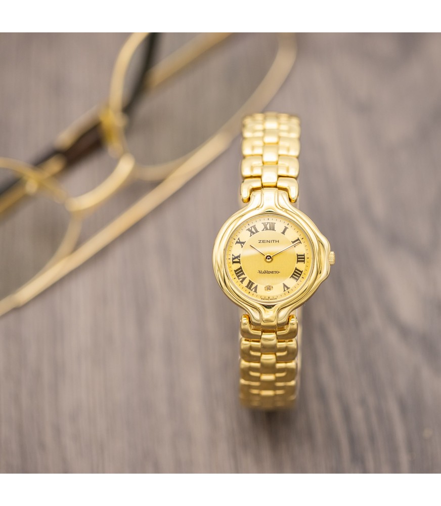 Zenith Via Veneto - Vintage Gold Plated Quartz Ladies' Watch - Ref. 50 ...