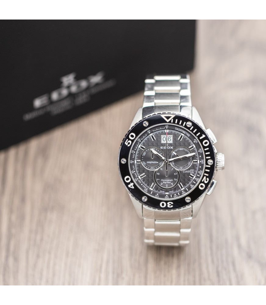 Edox Chronoffshore Class 1 Chronograph Big Date - Men's Quartz Watch ...