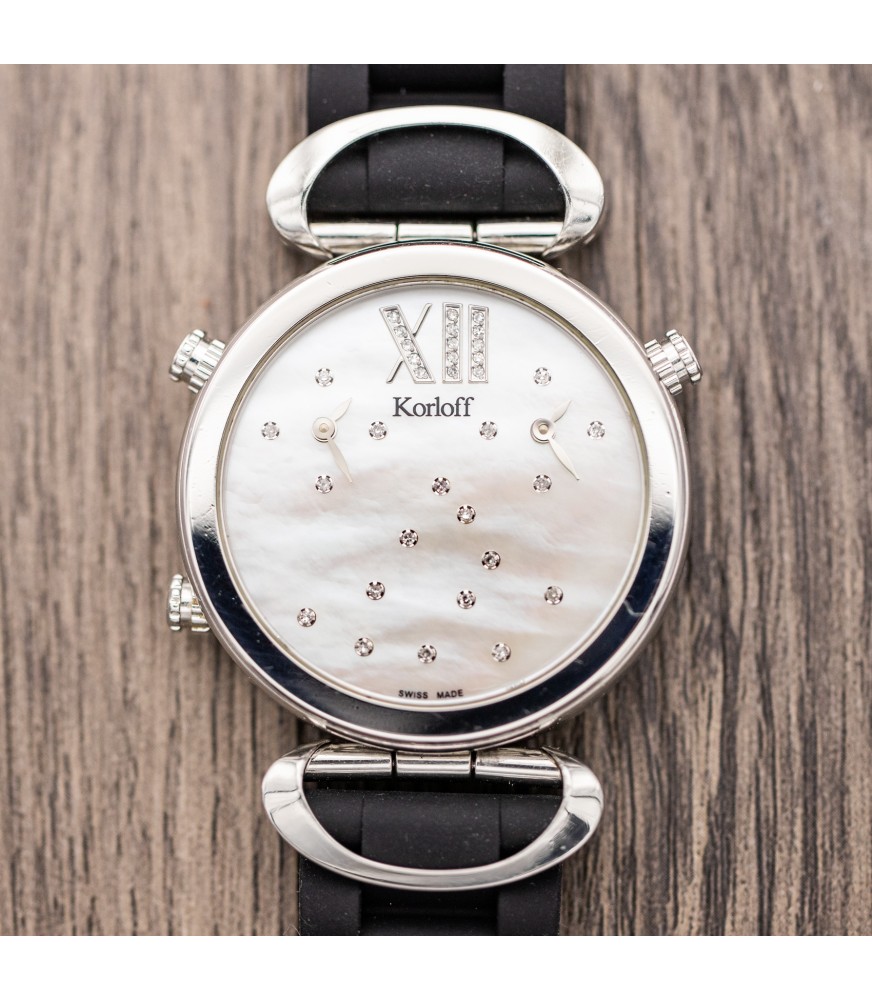 Korloff Voyageur GMT - Reversible Ladies' Watch - Mother of Pearl ...