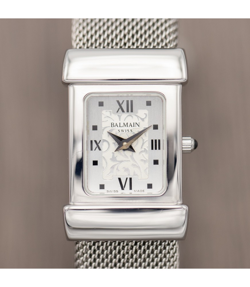 Pierre Balmain Steel Mesh Bracelet & Pink Leather Strap Included ...