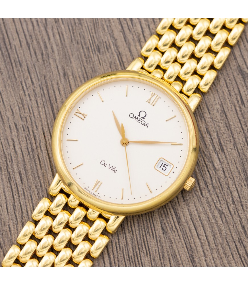 Omega De Ville - Vintage Men's 18k Solid Yellow Gold Watch - Ref. 396.2432