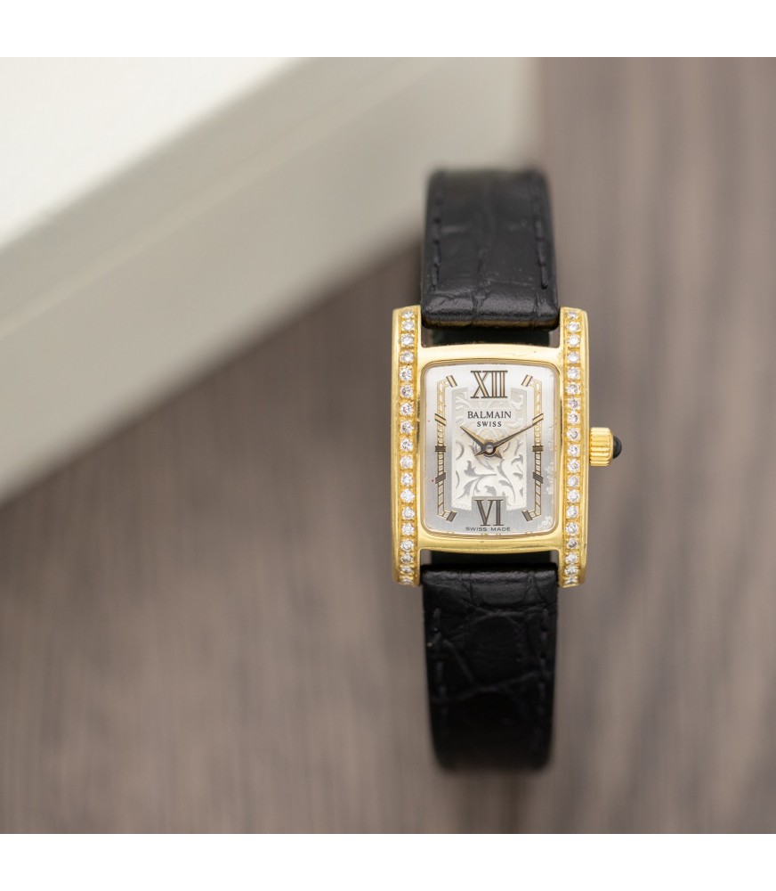 Pierre Balmain Arabesque - Vintage 18k Solid Yellow Gold and Diamond ...