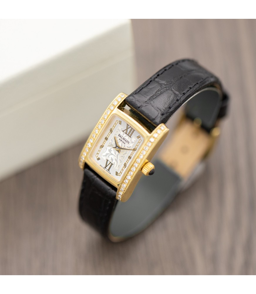Pierre Balmain Arabesque - Vintage 18k Solid Yellow Gold and Diamond ...