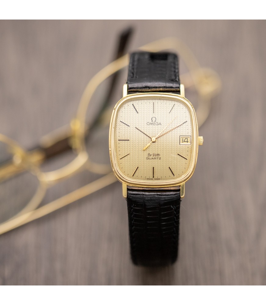 Omega De Ville Quartz - Vintage Men's Gold Plated Dress Watch - Ref ...