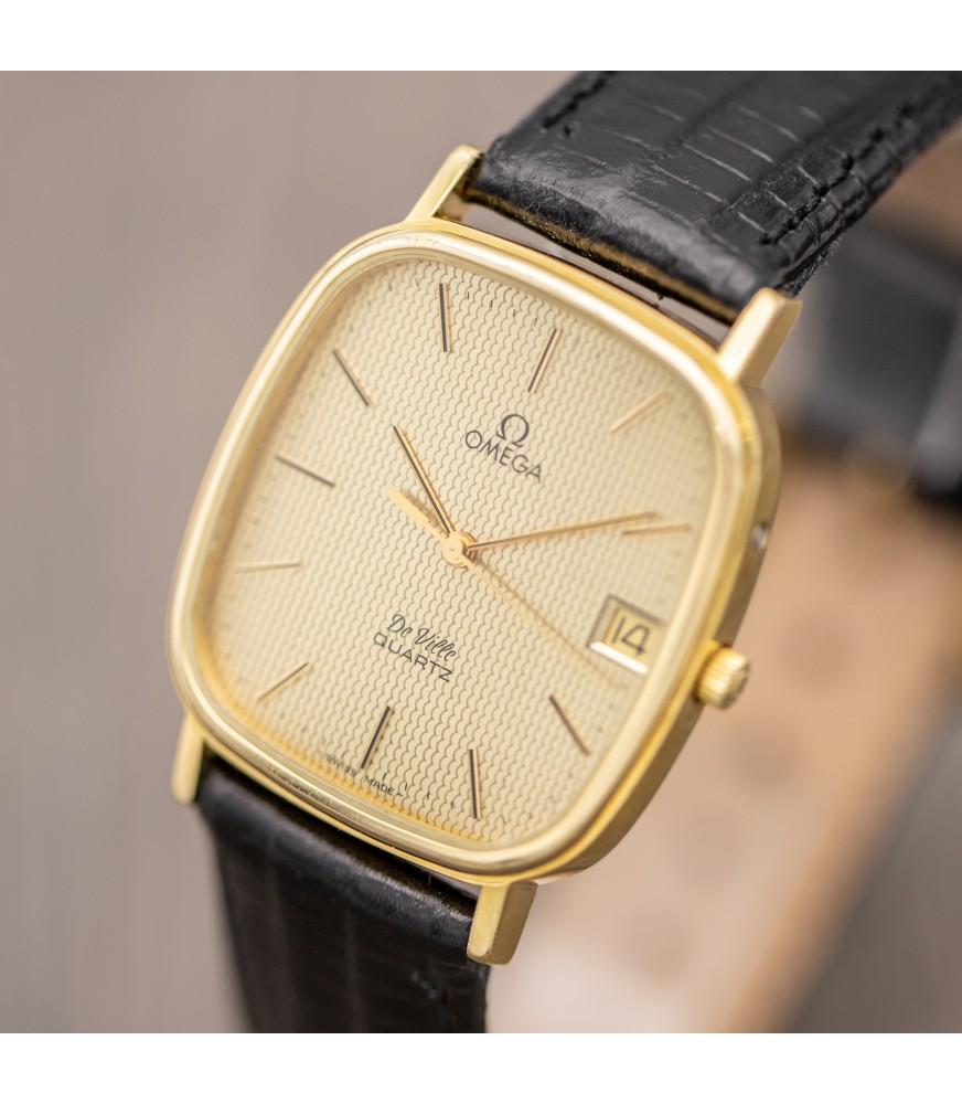 Omega De Ville Quartz - Vintage Men's Gold Plated Dress Watch - Ref. 192.0058