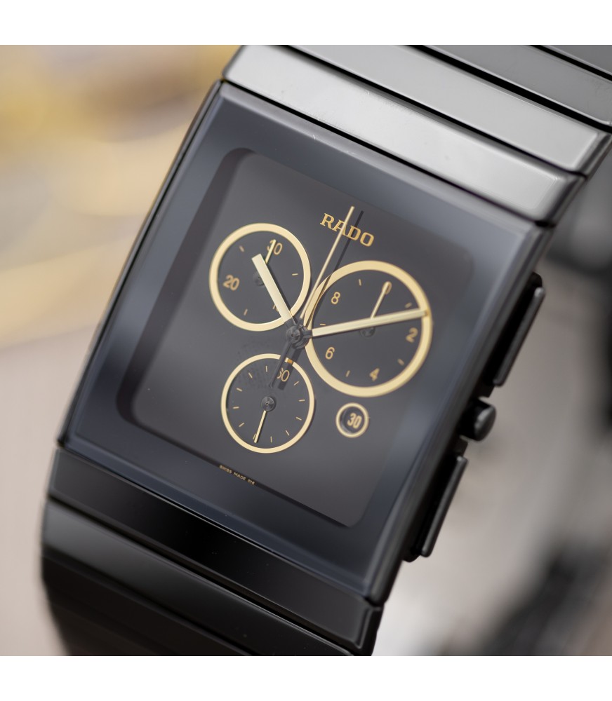 Rado Diastar Ceramica XL Chronograph - Oversize - Ceramic Men's Quartz ...