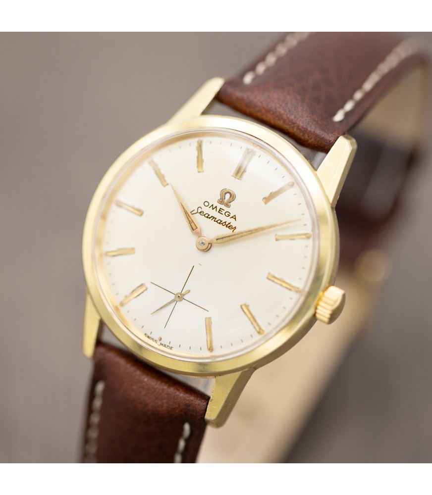 Omega Seamaster "Jumbo" - Vintage Gold Capped Manual Wind Men's Watch ...