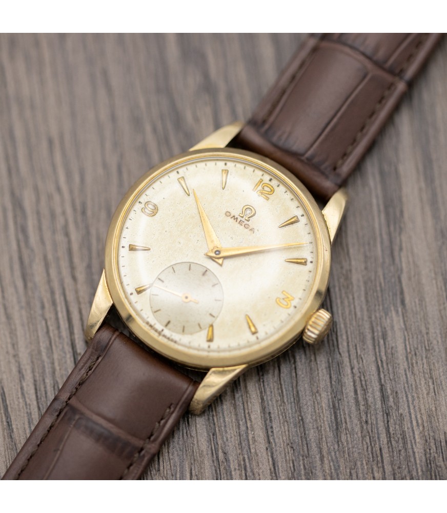 Omega Small Seconds - Vintage 1950s Manual Winding Gold Plated Dress ...