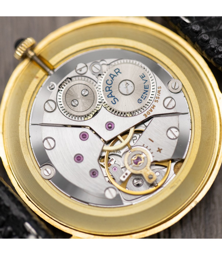 Sarcar Genève - Vintage 18k Yellow Gold Men's Dress Watch - Swiss Made ...