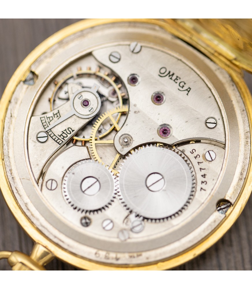 Omega 1930s Swiss Made Pocket Watch - Calibre 35.5L-T1 - 18k Yellow ...