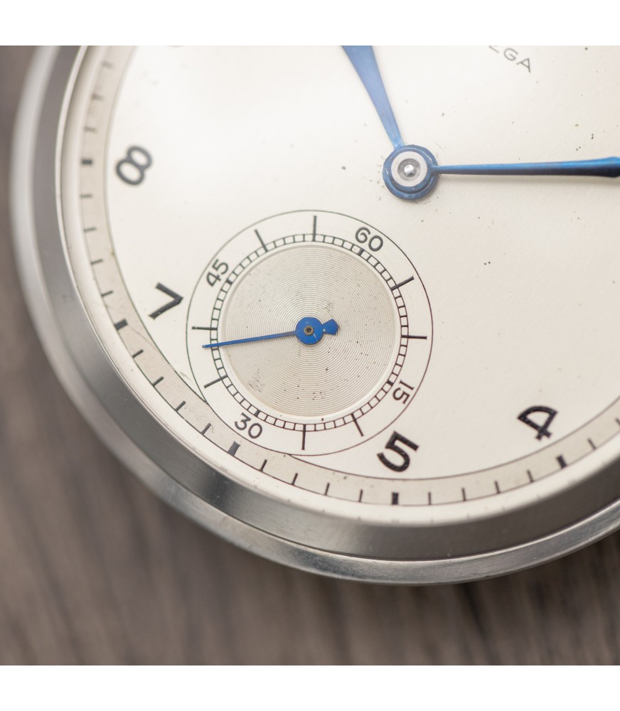 Omega 1930s Art Deco Pocket Watch - Calibre 38.5L-T1 - Staybrite Steel ...