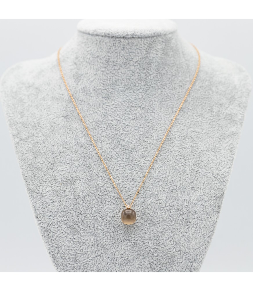 18K Bigli necklace and pendant - rose gold chain - Mini Sweety Pendant