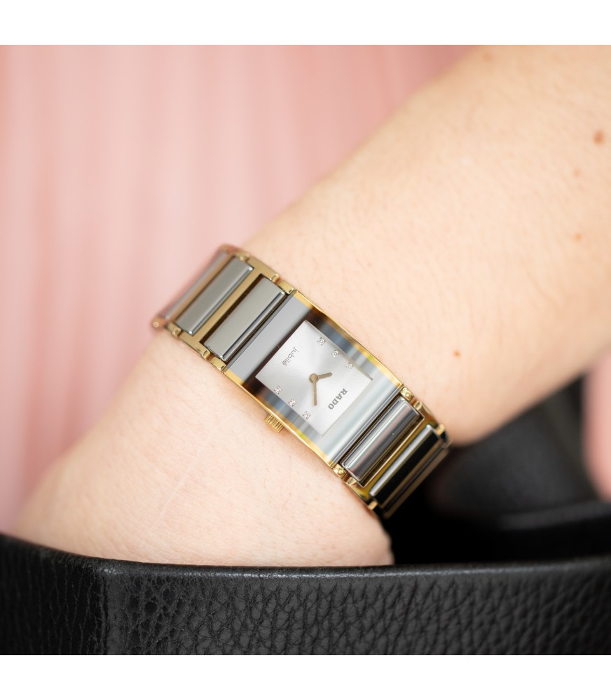 Rado Diastar Jubilé - Swiss Made Ceramic Ladies Watch Full Set - Diamond Dial - Ref. 153.0750.3