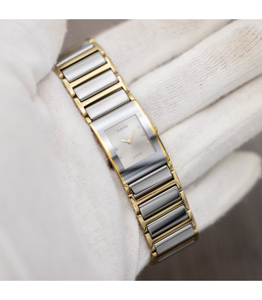 Rado Diastar Jubilé - Swiss Made Ceramic Ladies Watch Full Set - Diamond Dial - Ref. 153.0750.3