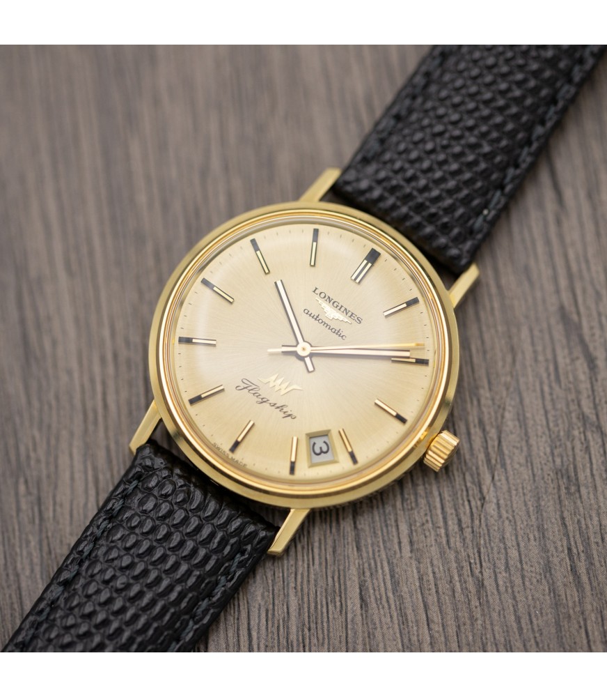 Longines Flagship Automatic - Ultra-Chron - Vintage 18k Yellow Gold ...