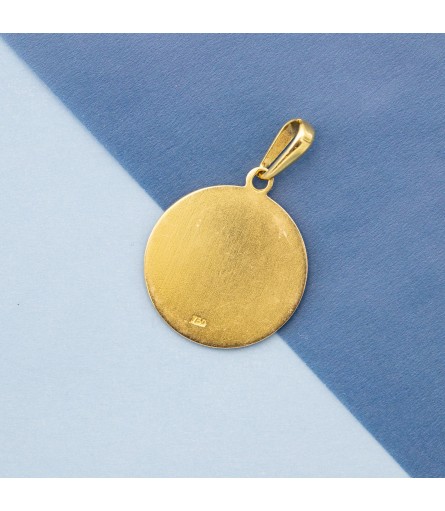 18K solid gold Vintage zodiac charm - Pisces - 18 ct yellow gold