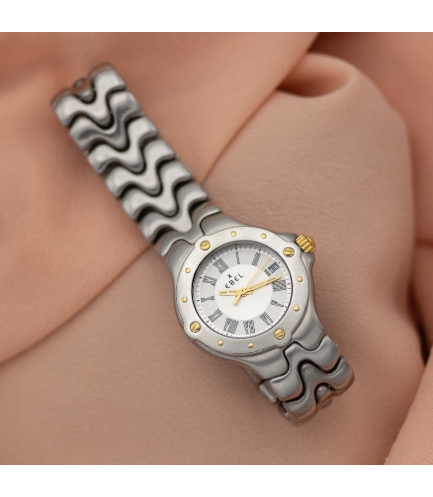 Ebel Sportwave Gold/Steel Quartz Ladies' Watch - Ref. E6087621