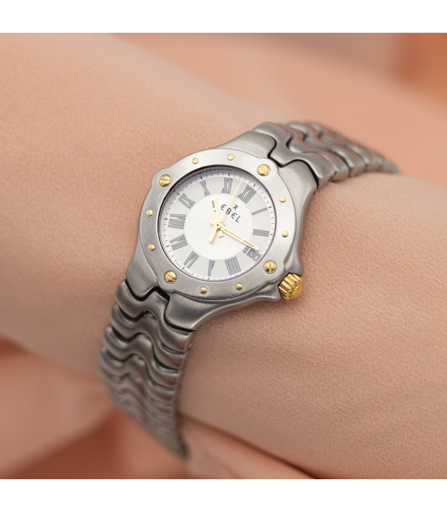 Ebel Sportwave Gold/Steel Quartz Ladies' Watch - Ref. E6087621